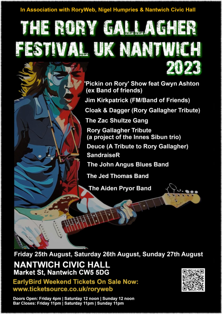 Rory Gallagher Festival UK – The UK’s Premier Rory Gallagher Festival